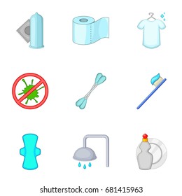 Purity Things Icons Set Cartoon Set Stock Vector (Royalty Free ...