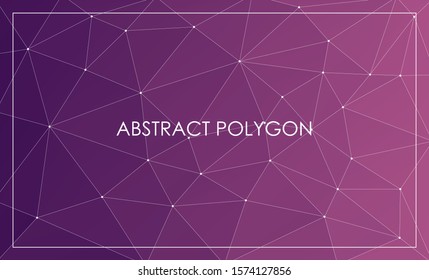 Purple Abstract Color Polygon Background Design Stock Vector (Royalty ...