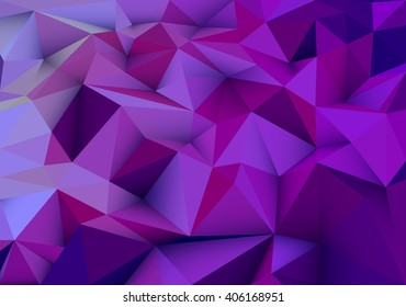Purple Abstract Geometric Low Poly Style Stock Vector (Royalty Free ...