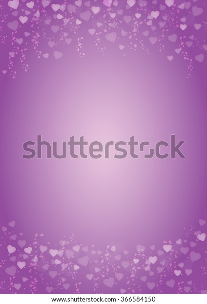 Purple Background Hearts Header Footer Stock Vector (Royalty Free ...