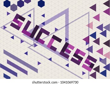 Purple Background Success Stock Vector (Royalty Free) 1041069730 ...