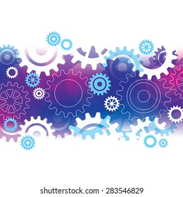 Purple Blue Abstract Background Cogs Stock Vector (Royalty Free ...
