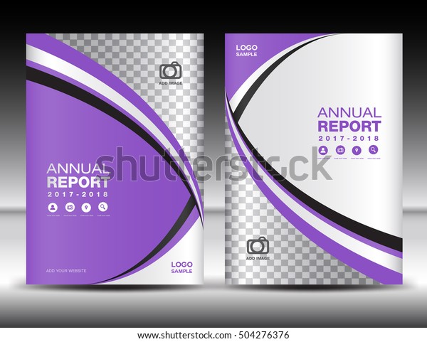 Purple Cover Template Cover Annual Report Stock Vector (Royalty Free ...
