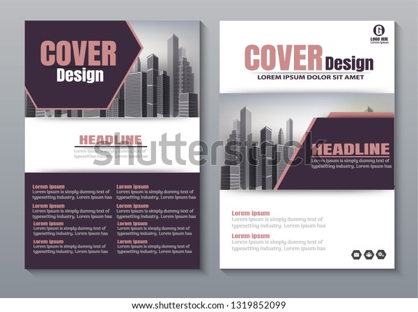 Purple Creative Book Cover Design Stock Vector (Royalty Free ...