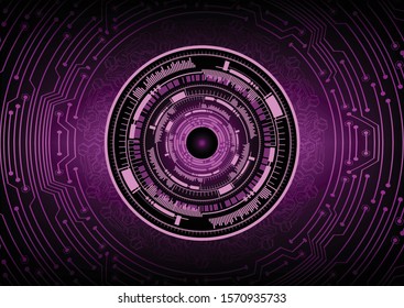 Purple Cyber Circuit Future Technology Concept Stock Vector (Royalty ...