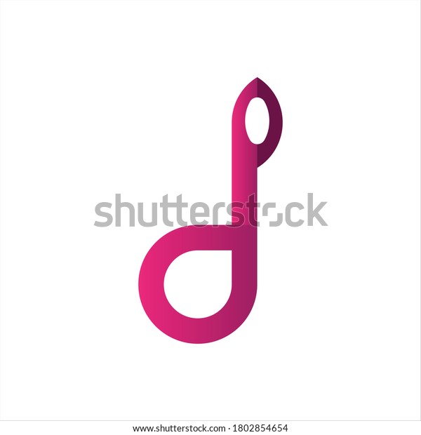 Purple D Logo Art Design Stock Stock Vector (Royalty Free) 1802854654 ...