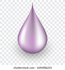Purple Drop Isolated Vector Illustration Stock Vector (Royalty Free ...
