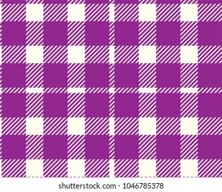 Purple Gingham Pattern Texture Rhombussquares Plaid Stock Vector ...