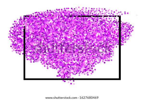 Purple Glitter Texture Border Isolated Over Stock Vector (Royalty Free ...