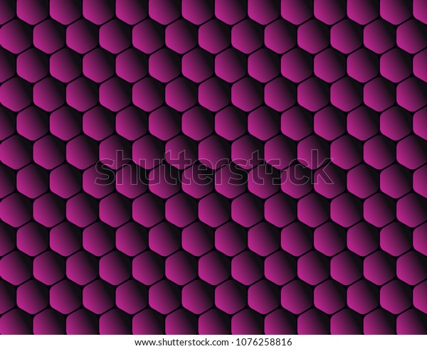 Purple Honeycomb Background Stock Vector (Royalty Free) 1076258816 ...