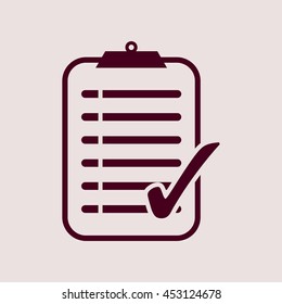 Purple Icon Checklist Eps10 Stock Vector (Royalty Free) 453124678 ...