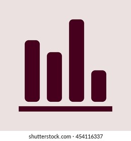 Purple Icon Graph Eps10 Stock Vector (Royalty Free) 454116337 ...