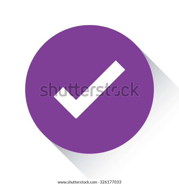 Purple Icon Isolated On White Background Stock Vector (Royalty Free ...