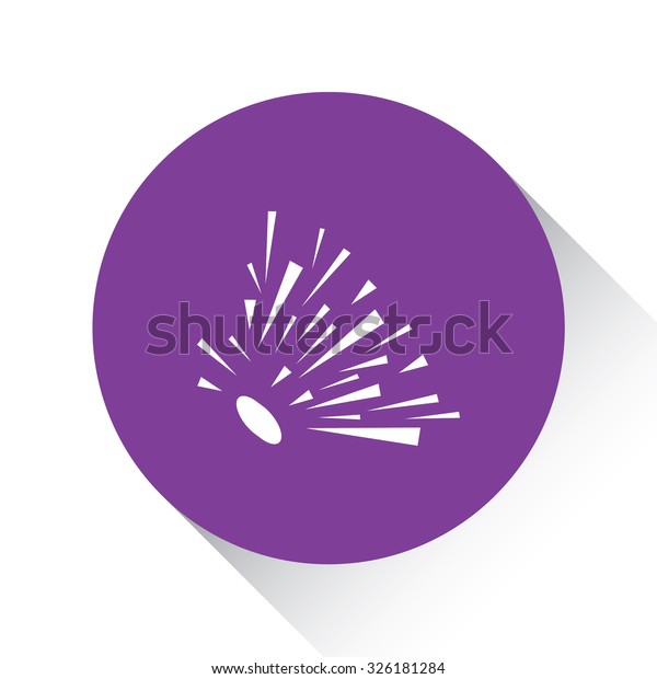 Purple Icon Isolated On White Background Stock Vector (Royalty Free ...