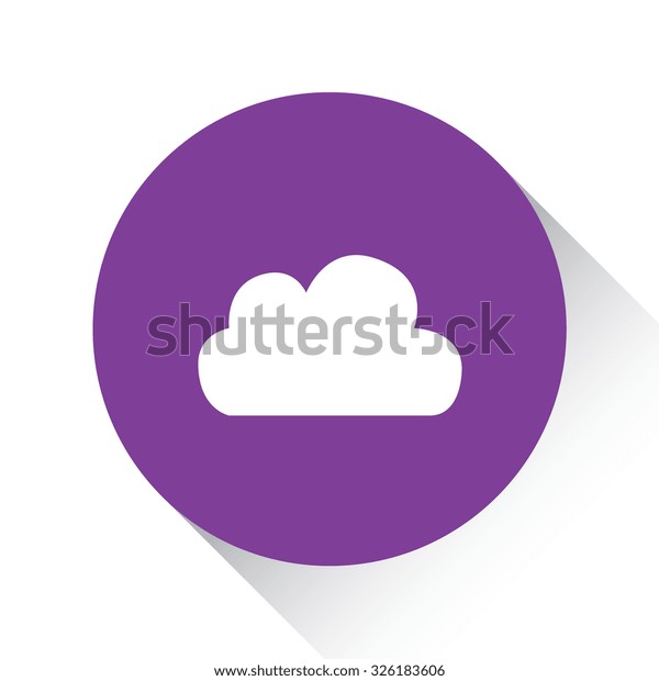 Purple Icon Isolated On White Background Stock Vector (Royalty Free ...