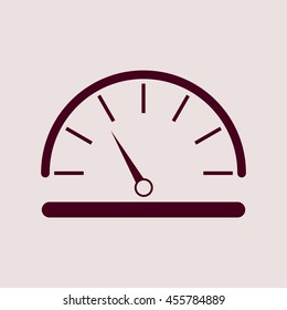 Purple Icon Speed Meter Eps10 Stock Vector (Royalty Free) 455784889 ...