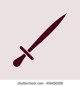 Purple Icon Sword Eps10 Stock Vector (Royalty Free) 456450358 ...