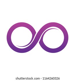 Purple Infinity Symbol Icons Vector Illustration Stock Vector (Royalty ...