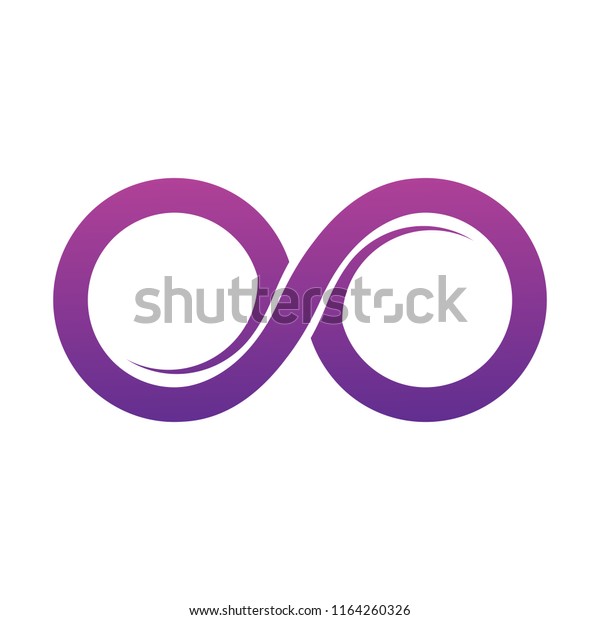 Purple Infinity Symbol Icons Vector Illustration Stock Vector (Royalty ...