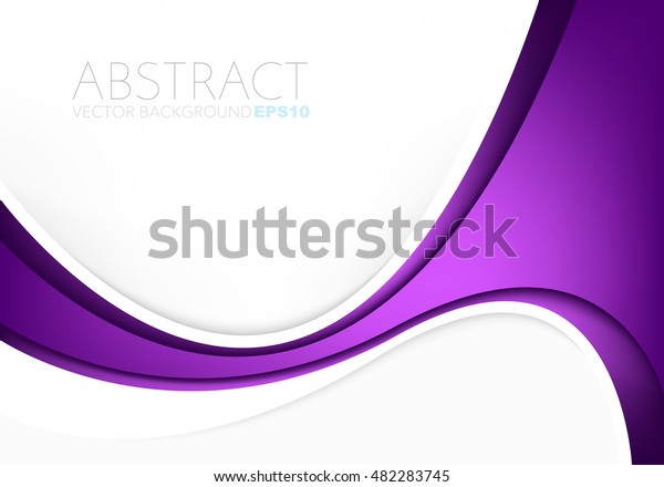 Purple Line Vector Background Curve Gradient Stock Vector (Royalty Free ...