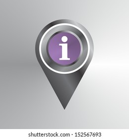 Purple Map Info Marker Sign Stock Vector (Royalty Free) 152567693 ...