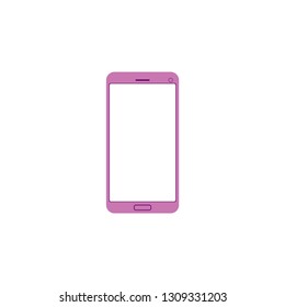 Purple Mobile Phone Icon Vector Image Stock Vector (Royalty Free ...