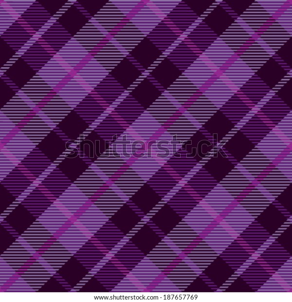 Purple Plaid Tartan Seamless Pattern Background Stock Vector (Royalty ...