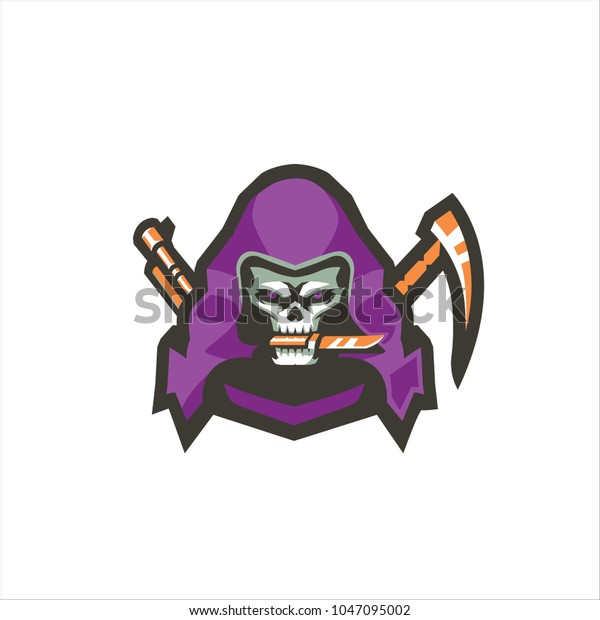 Purple Reaper E Sport Logo Stock Vector (Royalty Free) 1047095002 ...