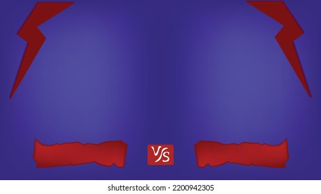 Purple Red Battle Poster Background Match Stock Vector (Royalty Free ...