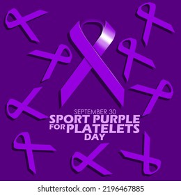 Purple Ribbons Bold Text On Dark Stock Vector (Royalty Free) 2196467885 ...