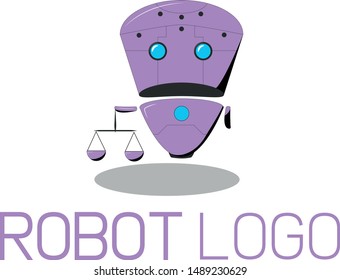 Purple Robot Justice Logo Vector Stock Vector (Royalty Free) 1489230629 ...