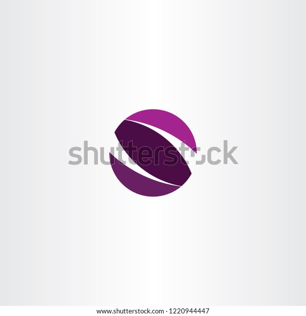 Purple S Logo Letter Circle Sign Stock Vector (Royalty Free) 1220944447 ...