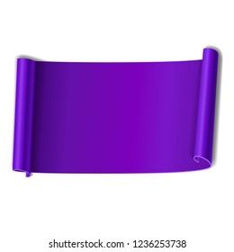 Purple Scroll Isolated On White Background Stock Vector (Royalty Free ...