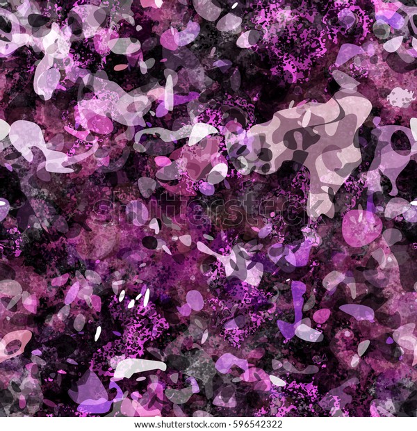 Purple Seamless Texture Grunge Splattered Pattern Stock Vector (Royalty ...