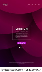 Purple Sherry Abstract Background Design Landing Stock Vector (Royalty ...