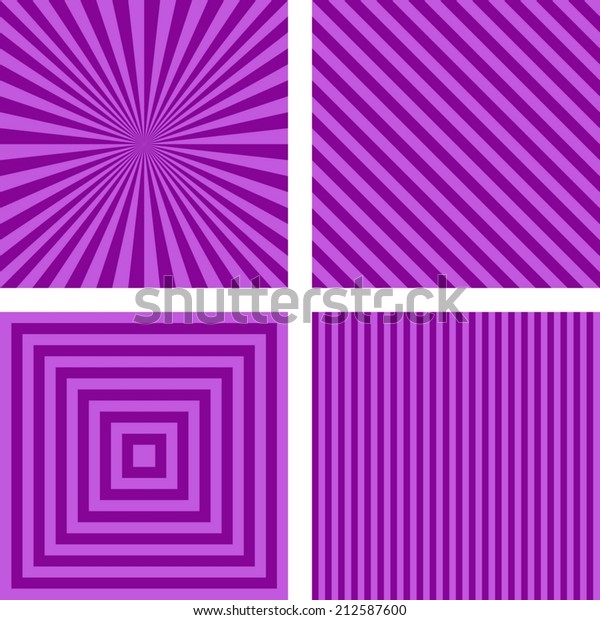 Purple Simple Striped Wallpaper Set Vector Stock Vector (Royalty Free ...
