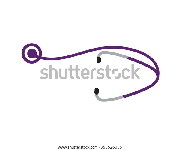 Purple Stethoscope Stock Vector (Royalty Free) 365626055 | Shutterstock