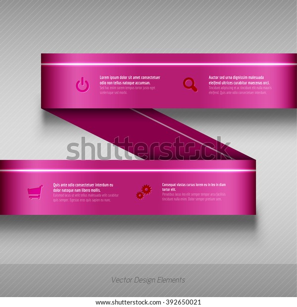 Purple Vector Infographics Design Infographic Presentation Stock Vector ...