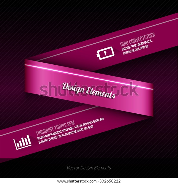 Purple Vector Infographics Design Infographic Presentation Stock Vector ...