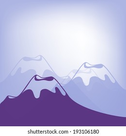 Purple Volcanoes Background Light Stock Vector (Royalty Free) 193106180 ...