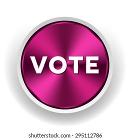 Purple Vote Button On White Background Stock Vector (Royalty Free ...