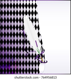 Purple White Background Pen Stock Vector (Royalty Free) 764956813 ...