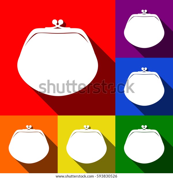 Purse Sign Illustration Vector Set Icons Stock Vector (Royalty Free ...