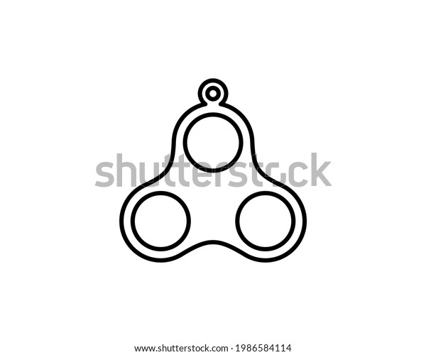 Push Bubble Outline Fidget Toy Sensory Stock Vector (Royalty Free ...