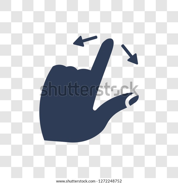 Push Expand Gesture Icon Trendy Push Stock Vector (Royalty Free ...