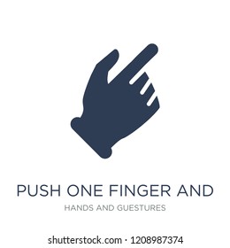Push One Finger Twist Back Icon Stock Vector (Royalty Free) 1208987374 ...