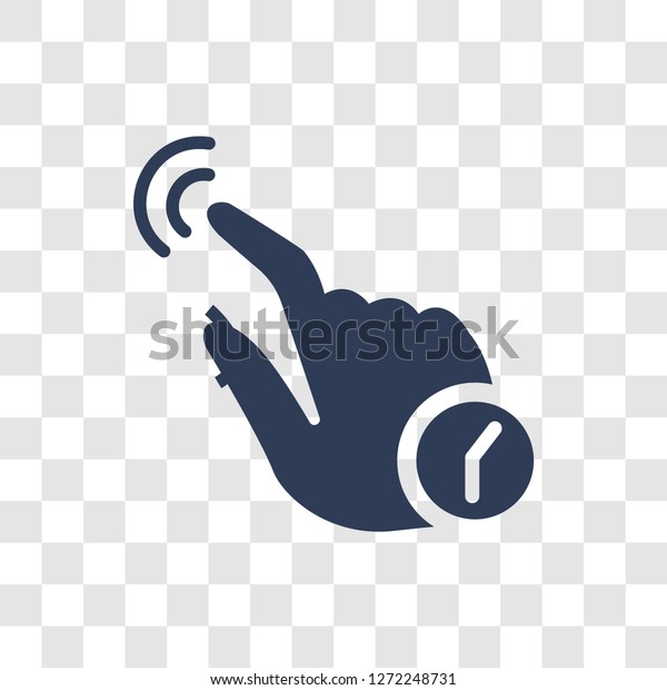 Push One Finger Wait Icon Trendy Stock Vector (Royalty Free) 1272248731 ...