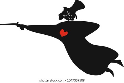 Pushkin Illustrations Duel Stock Vector (Royalty Free) 1047359509 ...