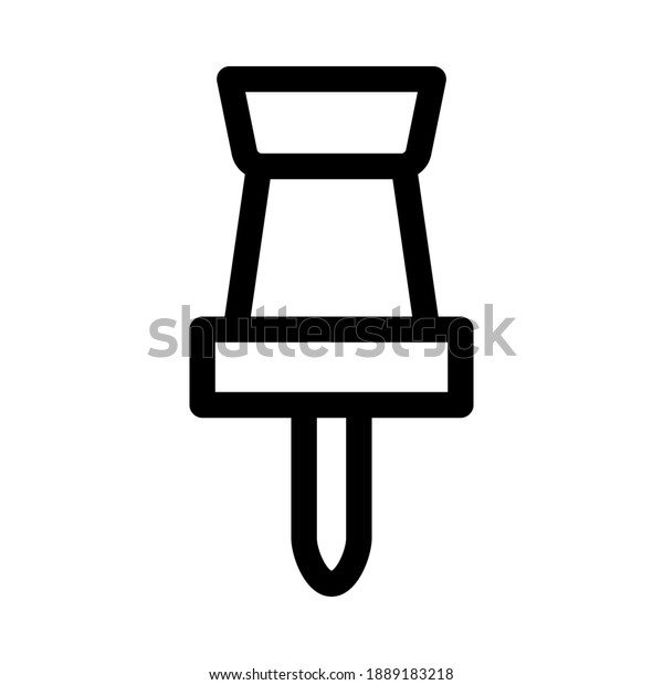 Pushpin Pin Drawing Pin Thumb Tack Stock Vector (Royalty Free ...