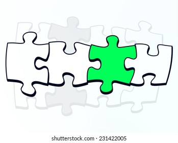 Puzzle Abstract Shapes Background Stock Vector (Royalty Free) 231422005 ...